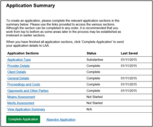Means assessment information – Legal Aid Learning