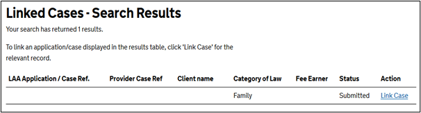 Linking Family Cases – Legal Aid Learning