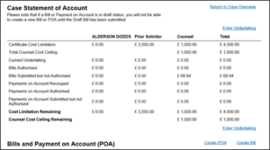 Claiming disbursements on account – Legal Aid Learning