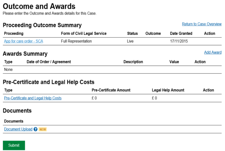 Reporting Outcomes/Discharge with a Cost or Damages Award – Legal Aid ...