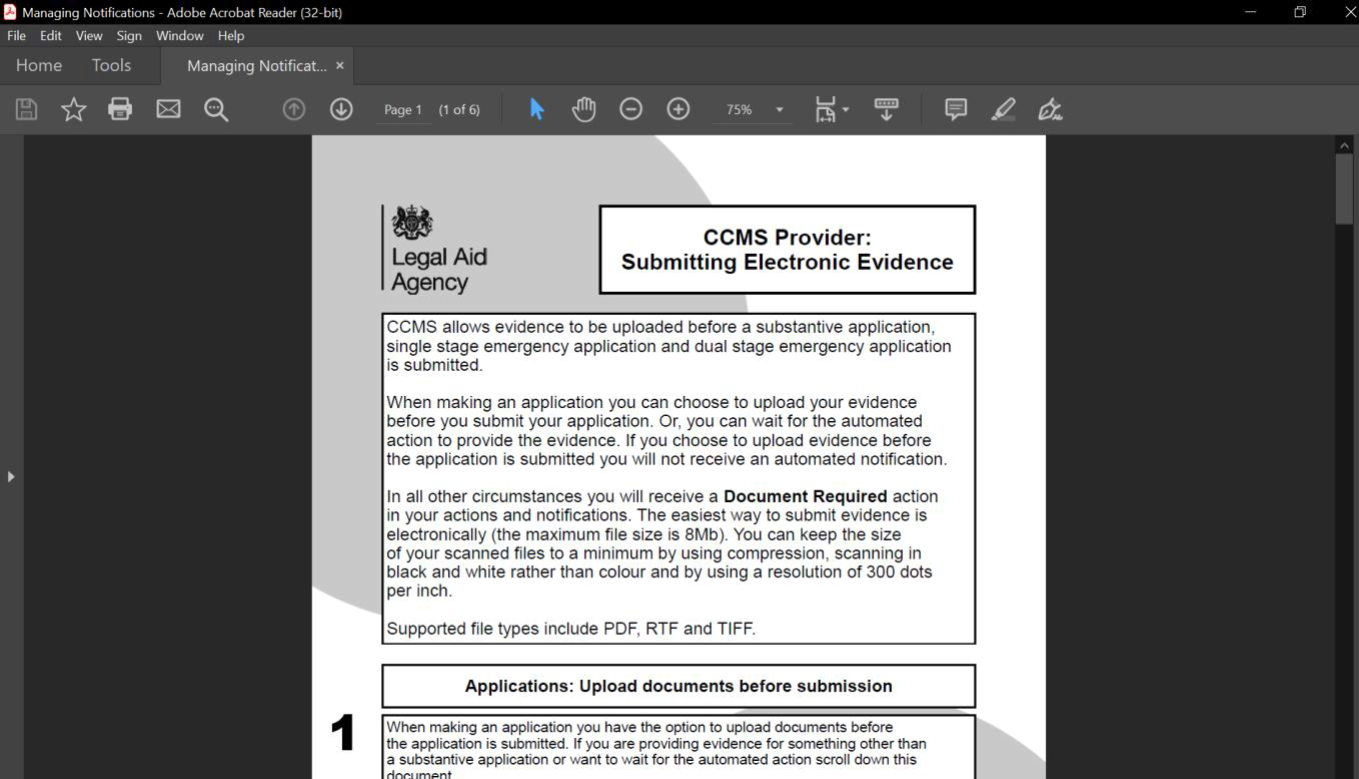 CCMS Provider: How to break down large document bundles – Legal Aid ...
