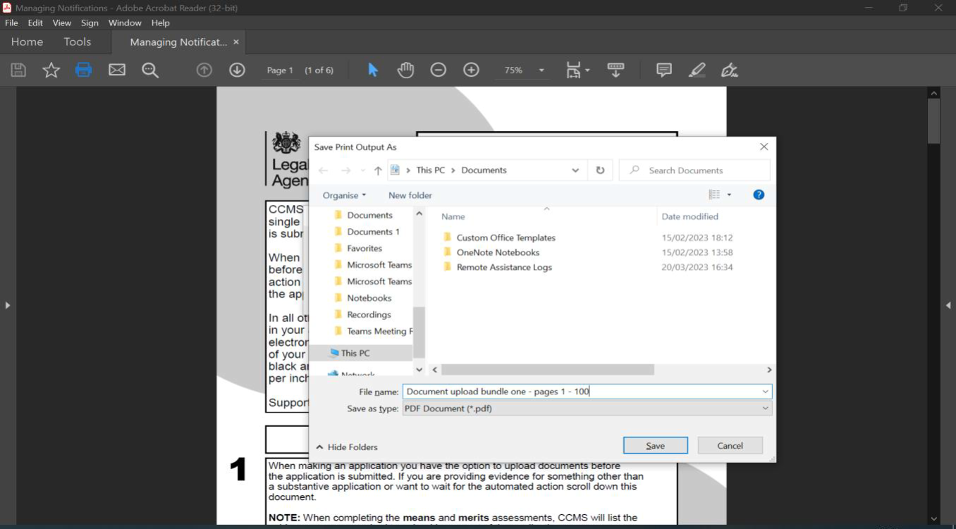 CCMS Provider: How to break down large document bundles – Legal Aid Learning