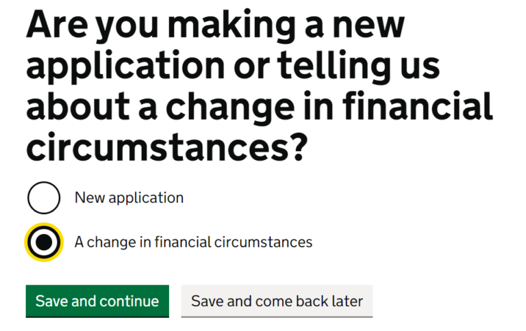 Change in financial circumstances – Legal Aid Learning