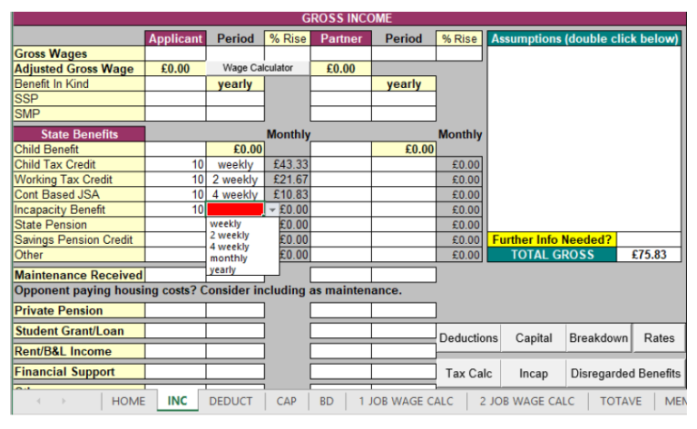 Civil financial eligibility tool – Legal Aid Learning