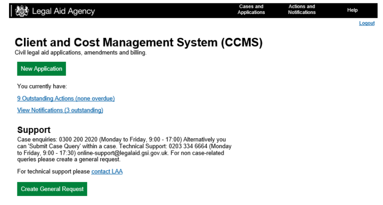 CCMS provider: Roles and Responsibilities- Office Manager Actions and Notifications – Legal Aid ...