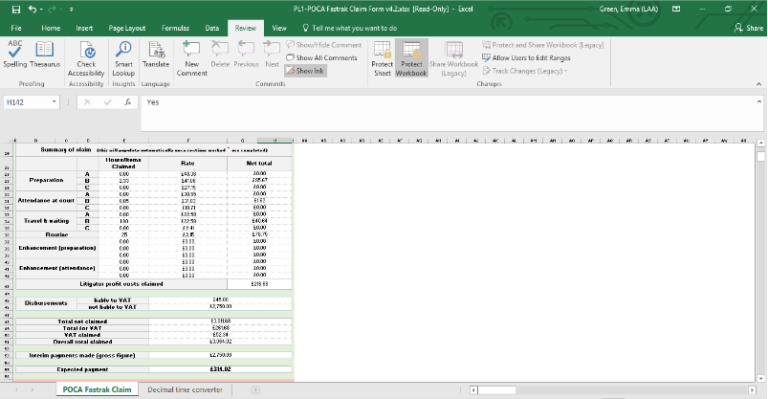 POCA fastrak (PL1) claim form guidance – Legal Aid Learning