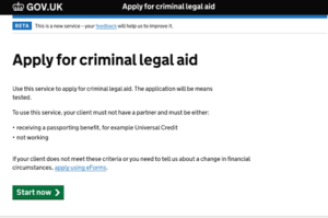 Introduction to the Apply for Criminal legal aid service – Legal Aid ...