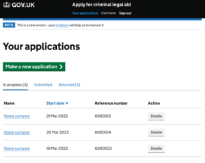 Introduction to the Apply for Criminal legal aid service – Legal Aid ...