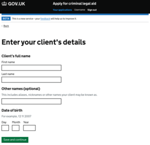 Introduction to the Apply for Criminal legal aid service – Legal Aid ...