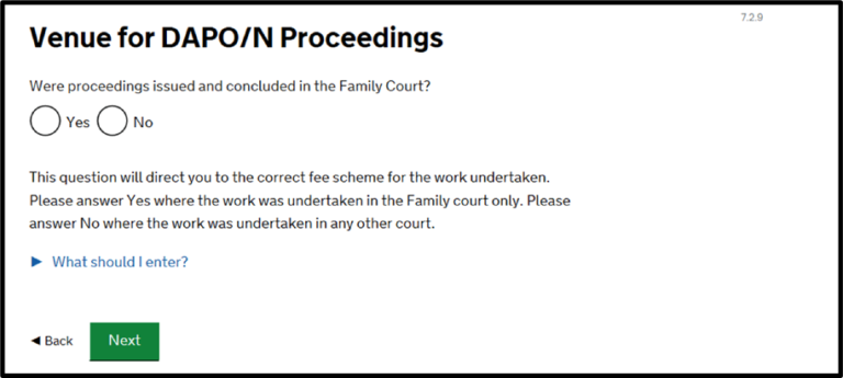 Domestic Abuse Protection Orders (DAPO) – Billing Guidance – Legal Aid ...